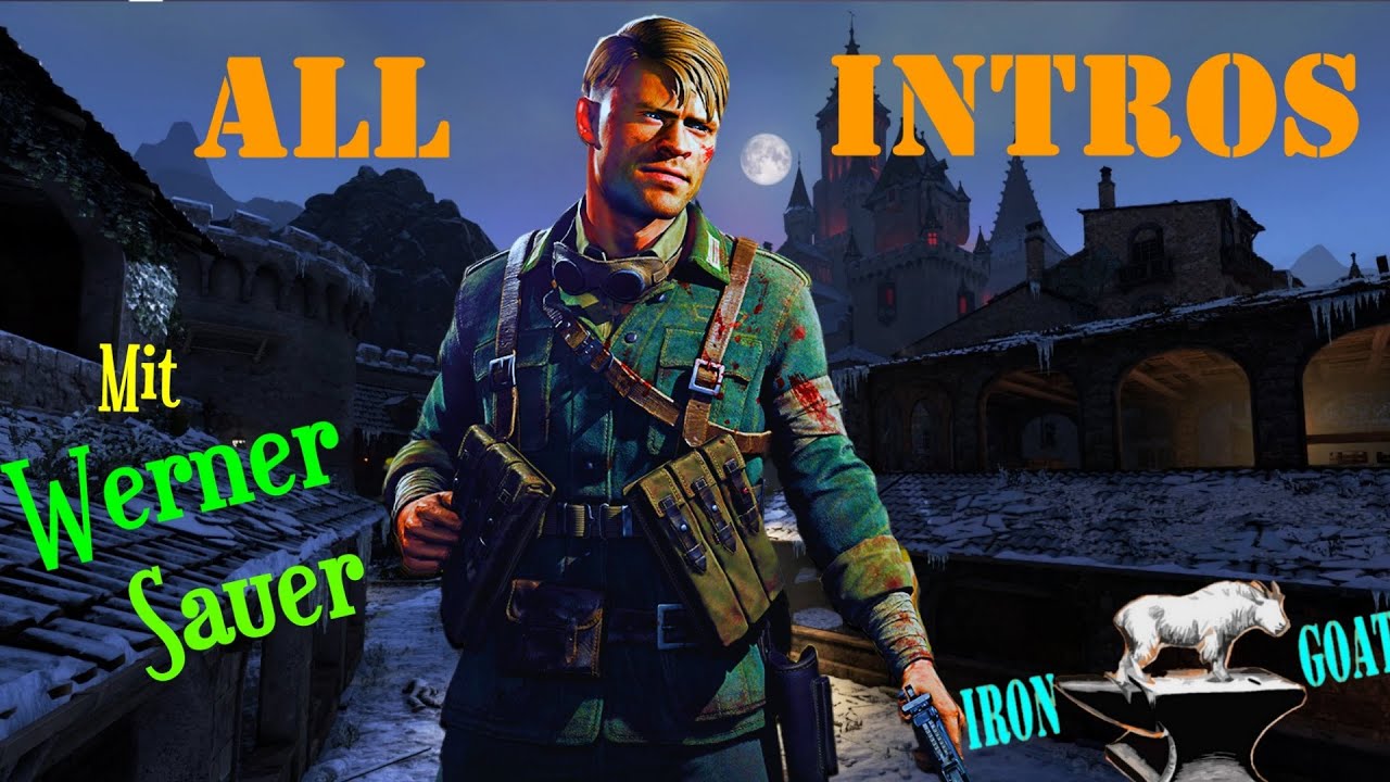Zombie Army 4: Dead War - All Intro Cut Scenes - "Renegade" Werner ...