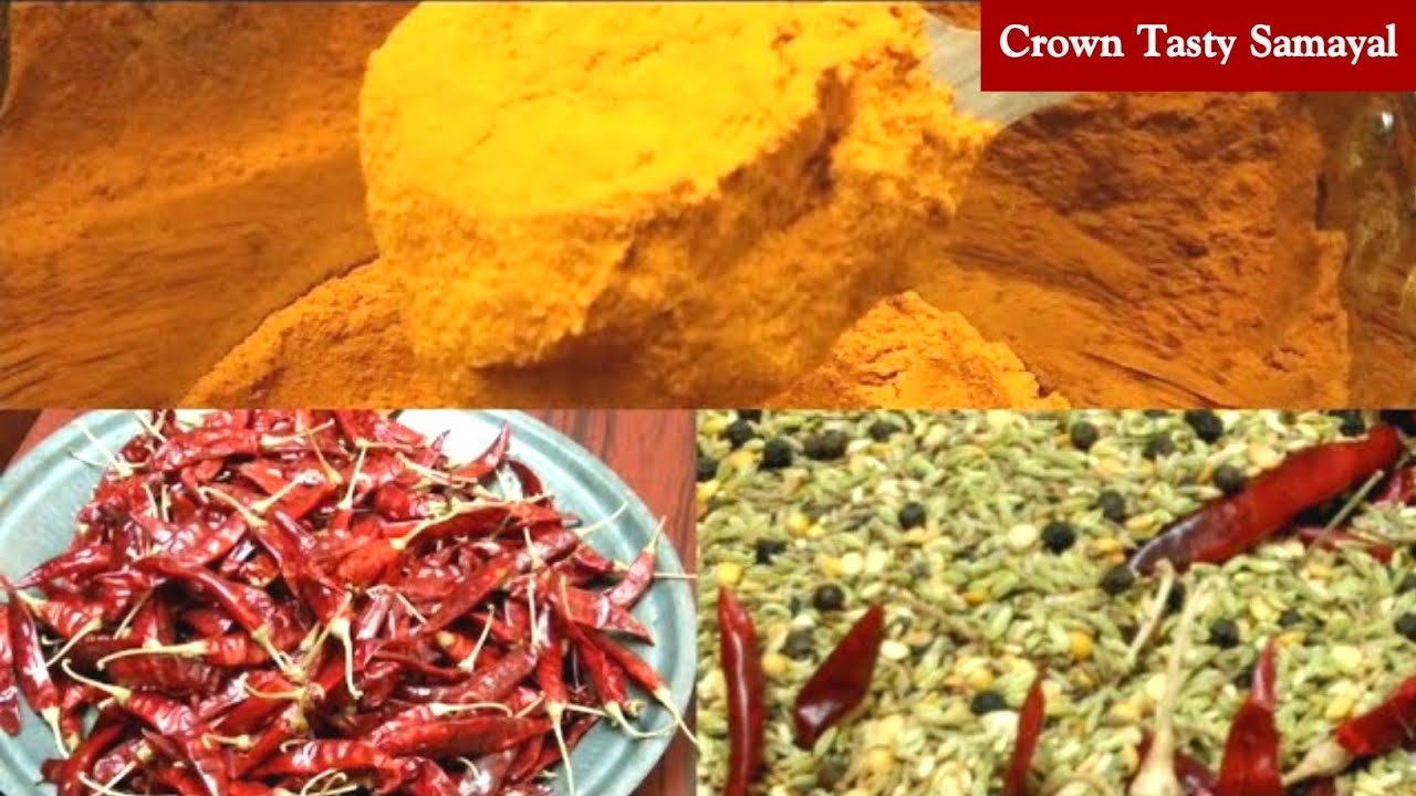 Homemade Chili Powder Recipe | குழம்பு மிளகாய் தூள் | Kuzhambu Podi ...