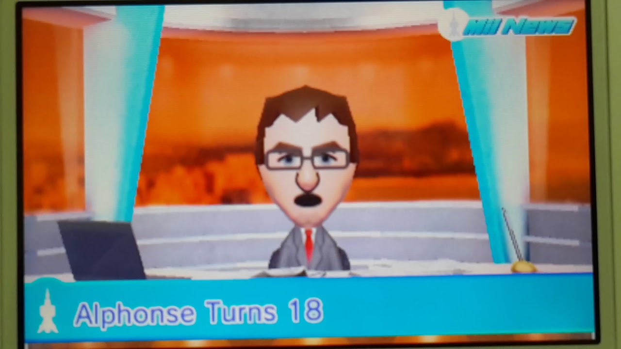 Tomodachi Life - Mii News - Alphonse Turns 18 - YouTube