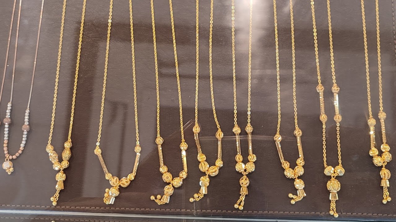 22k ball design necklace//mala type gold necklace//chain necklace ...