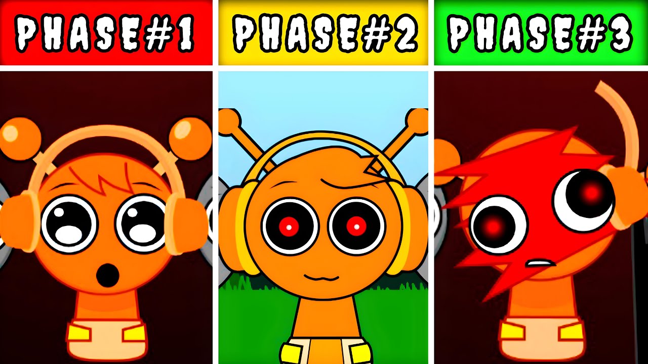 Phase 1 VS Phase 2 VS Phase 3 VS Phase 4 From Incredibox Sprunki BABIES ...