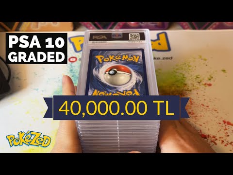 40,000 TL Değerinde Pokemon Kart Açılışı - PSA 10 GRADED!