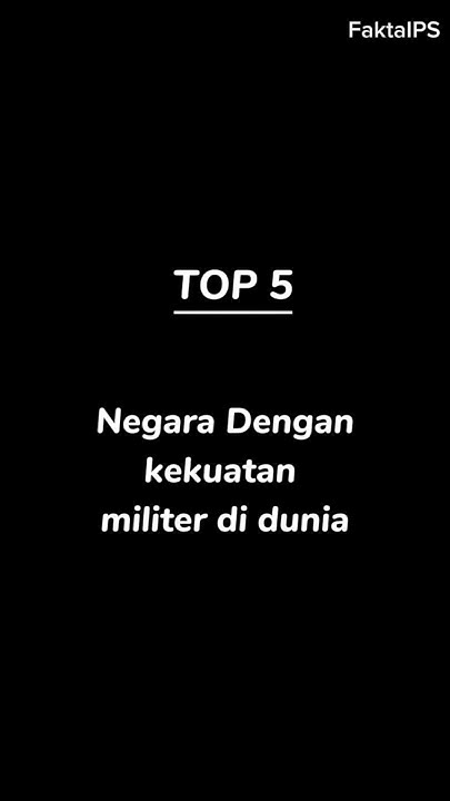 peringkat kekuatan militer di dunia 2025 #pertahanan #militer #dunia #military #top #top5 #army ...