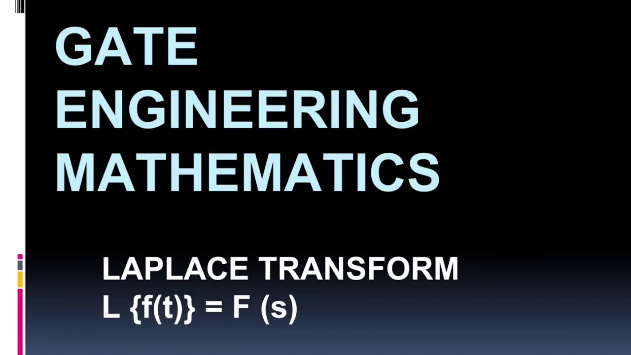 LAPLACE TRANSFORM , GATE MATHEMATICS Part 1 - YouTube