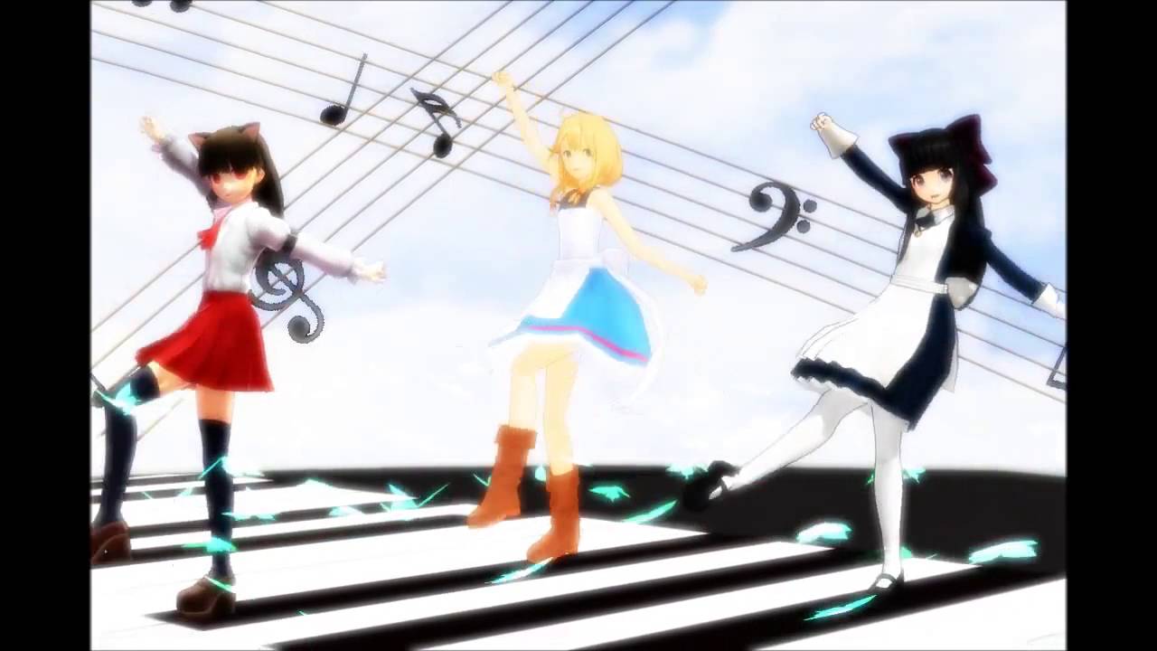 MMD hurly burly (Viola,Ib,Aya) - YouTube