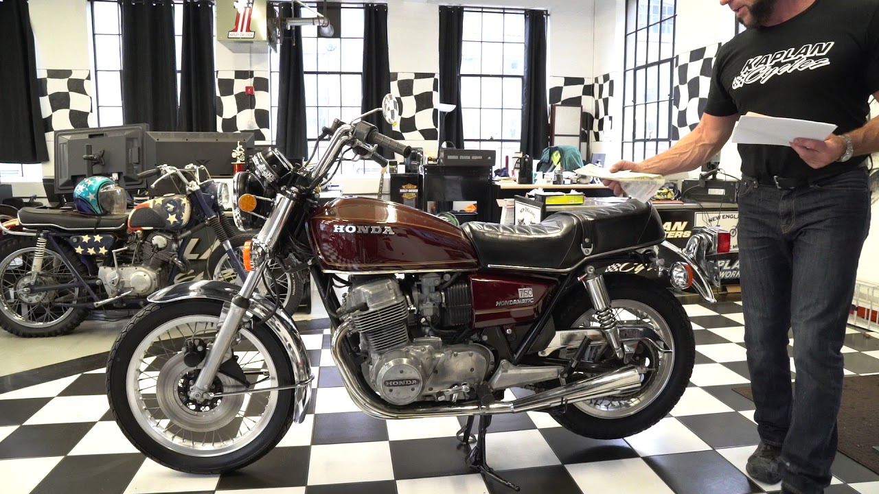 1977 Honda CB750A - YouTube