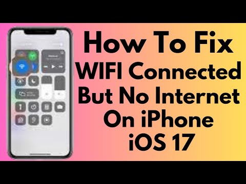 How To Fix WiFi Connected But No Internet On iPhone iOS 17 (2024) - YouTube