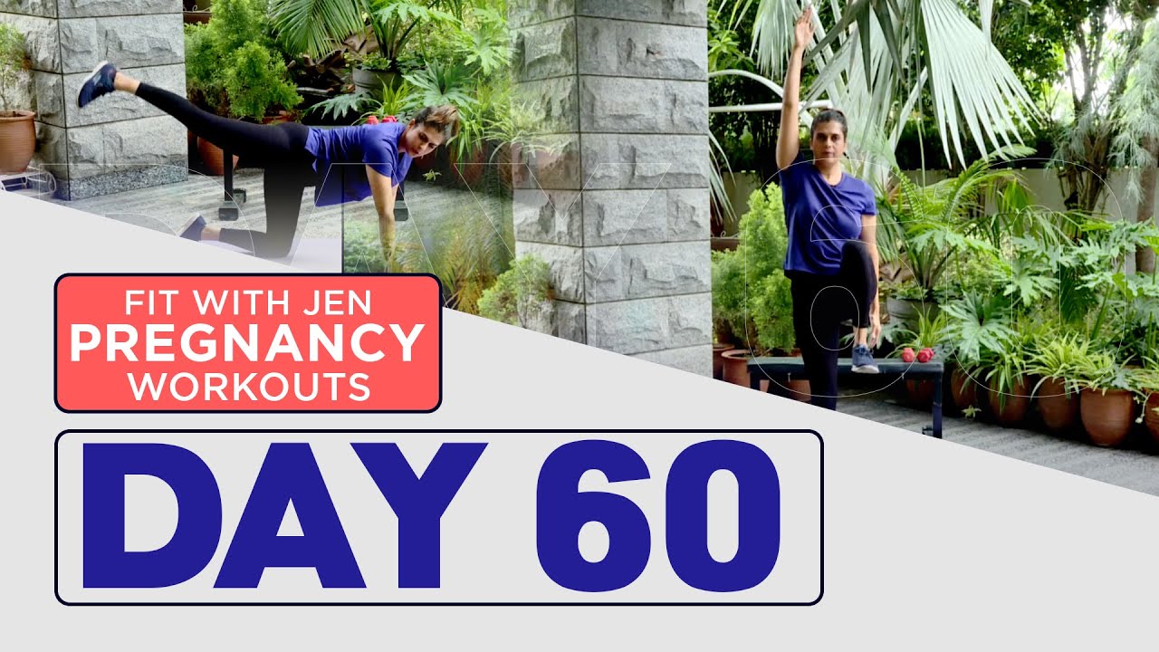 'Fit With Jen" || PREGNANCY WORKOUTS || DAY 60 || 8AM Daily - YouTube