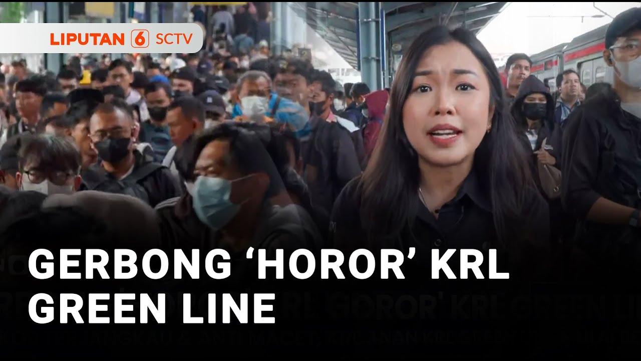 Gerbong "Horor' KRL Green Line, Penumpang Menyemut di Peron Setiap KRL ...