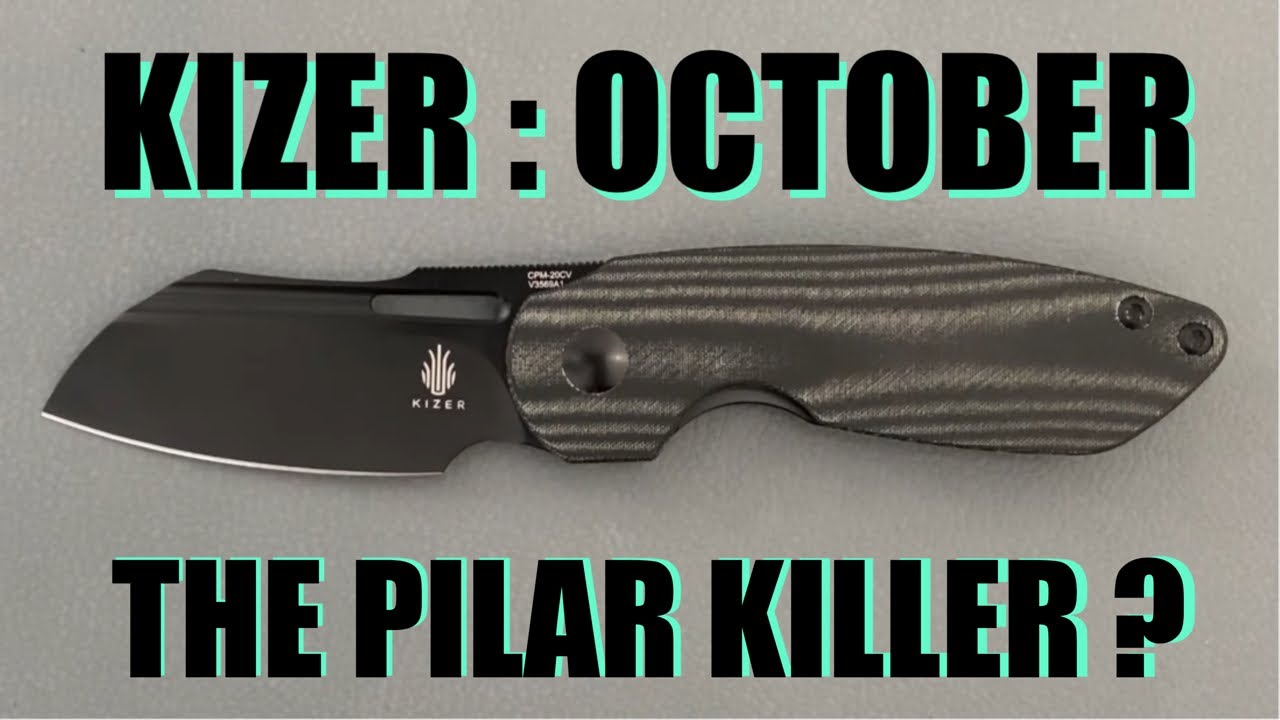 Kizer : October EDC Knife/ Pilar Killer? Review and Testing - YouTube