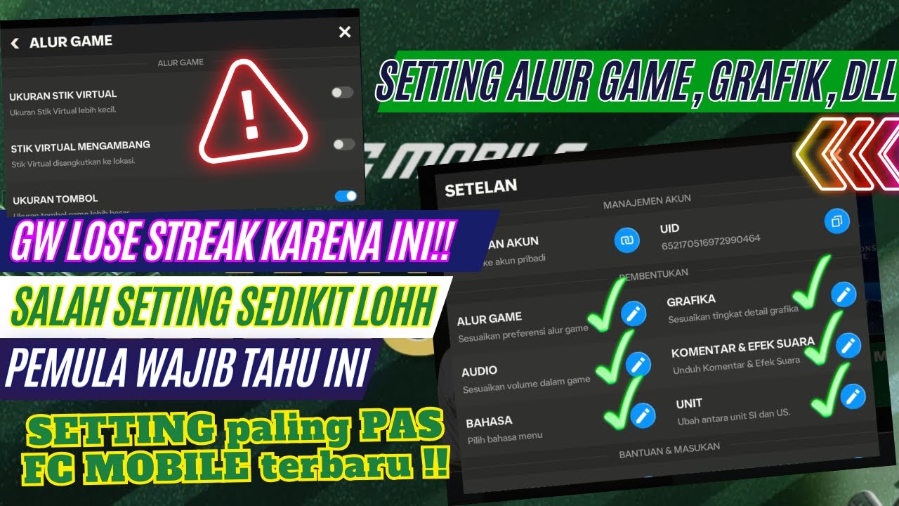 AGAR TIDAK LOSE STREAK! TIPS SETTING ALUR GAME PALING ENAK DI FC MOBILE ...