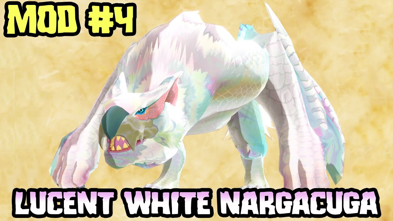 LUCENT NARGACUGA (WHITE) MOD BY WASTELANDGENE FROM NEXUS MODS - MONSTER ...