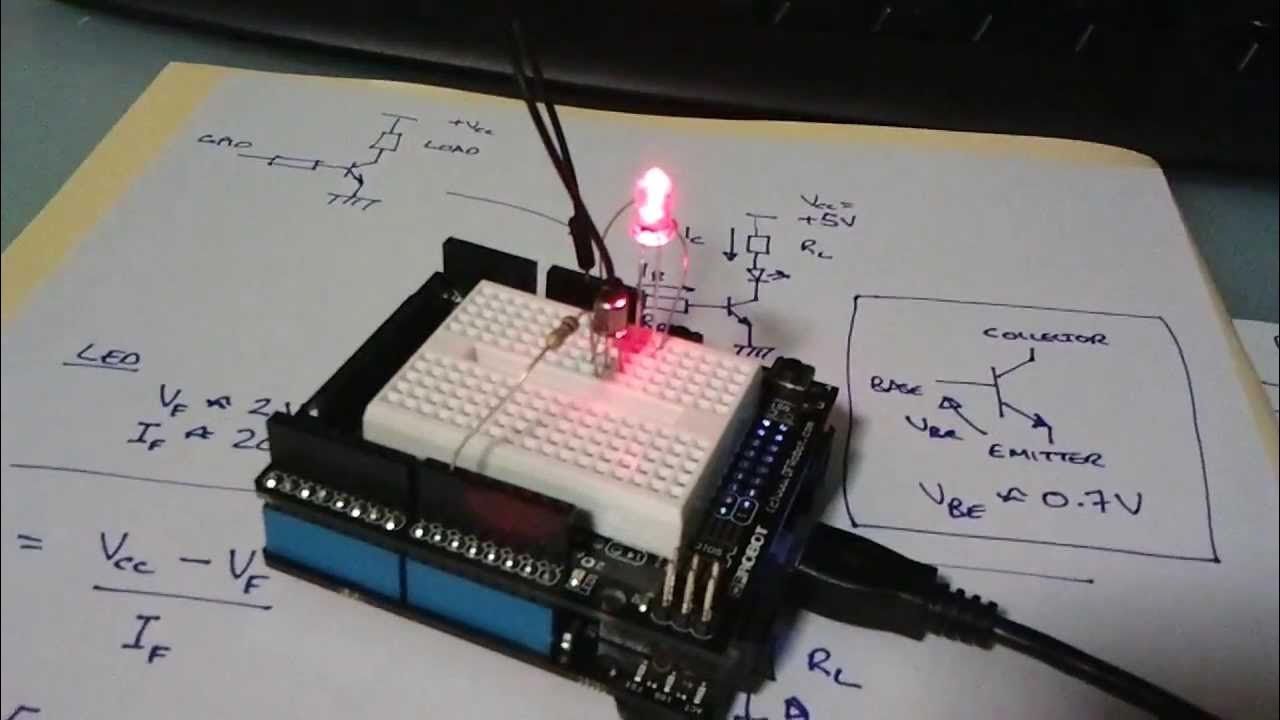 Netduino LED and BC107 - YouTube