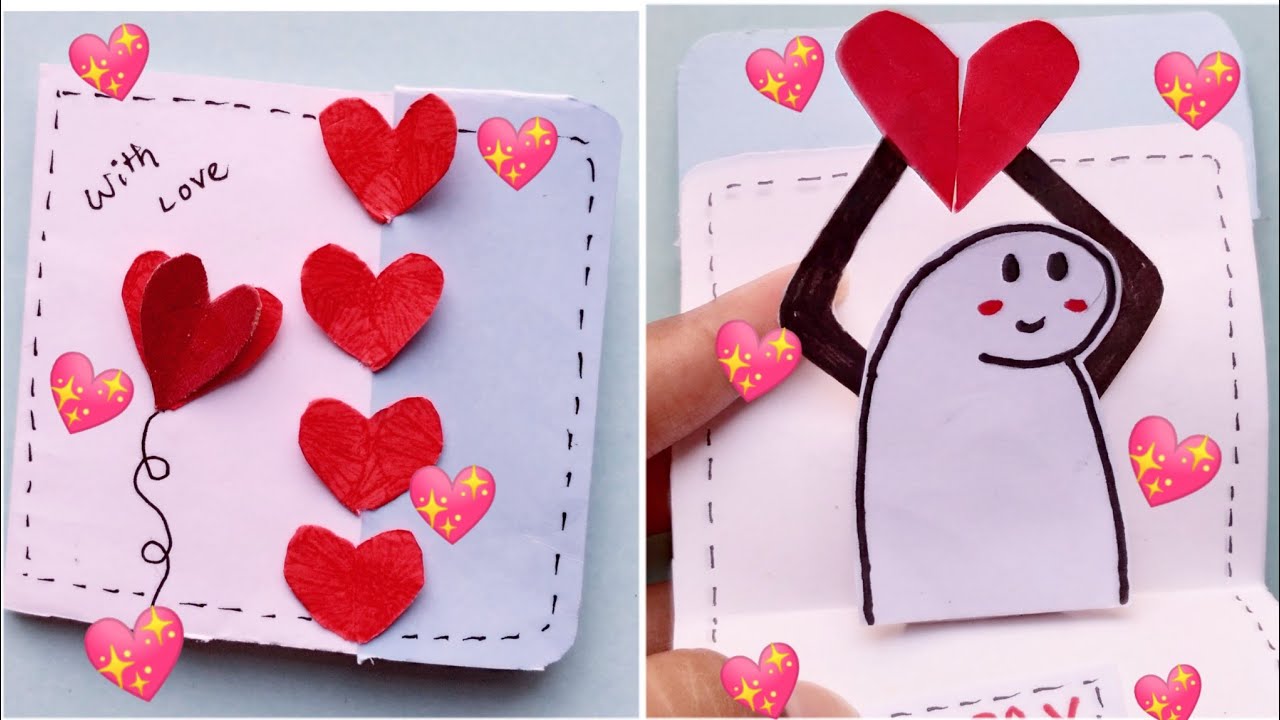Cute paper gift || cute birthday card || cute paper craft - YouTube