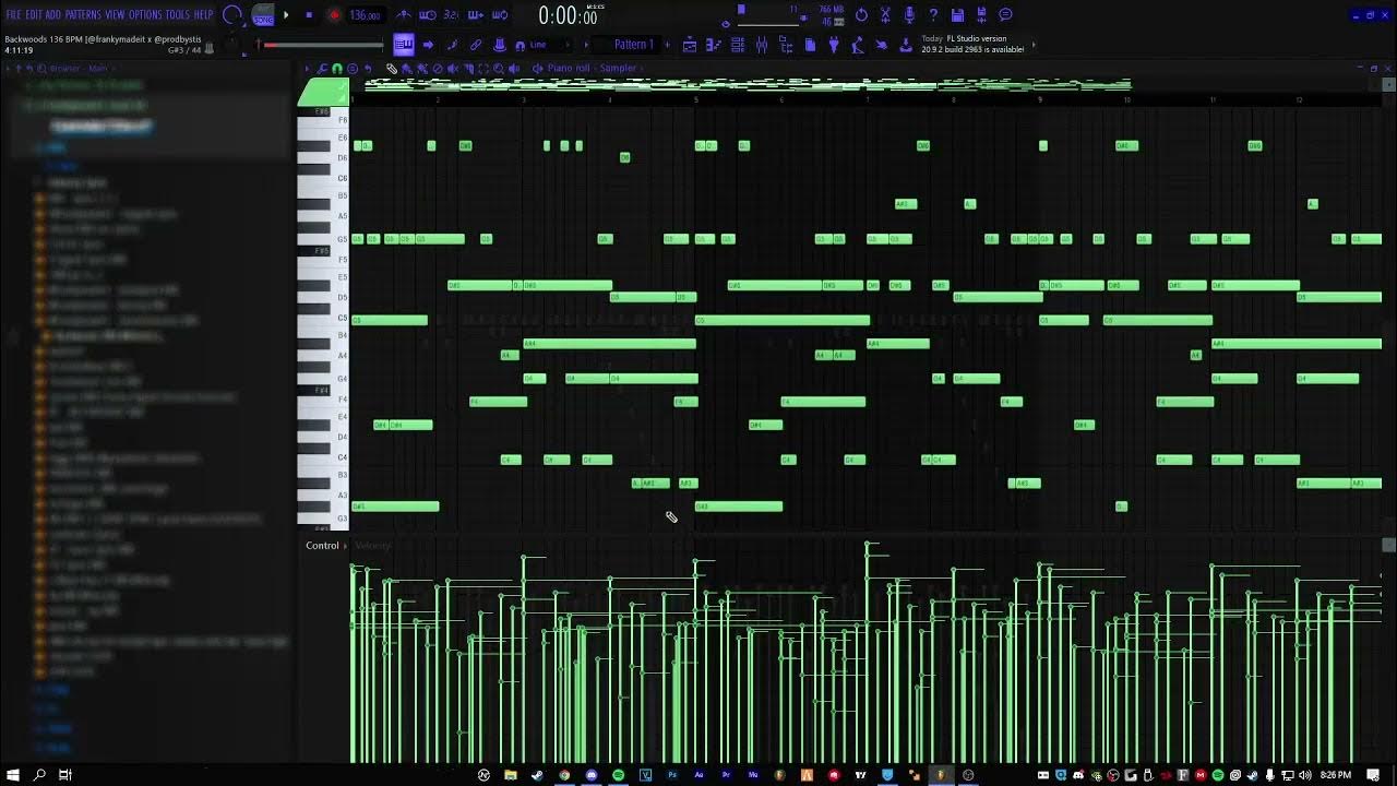 making a beat for lil uzi vert with a loop (silent cook up, fl studio 20) - YouTube