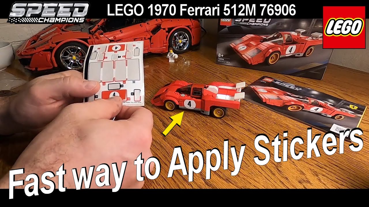 LEGO Fast way to Apply Stickers 👌 - YouTube