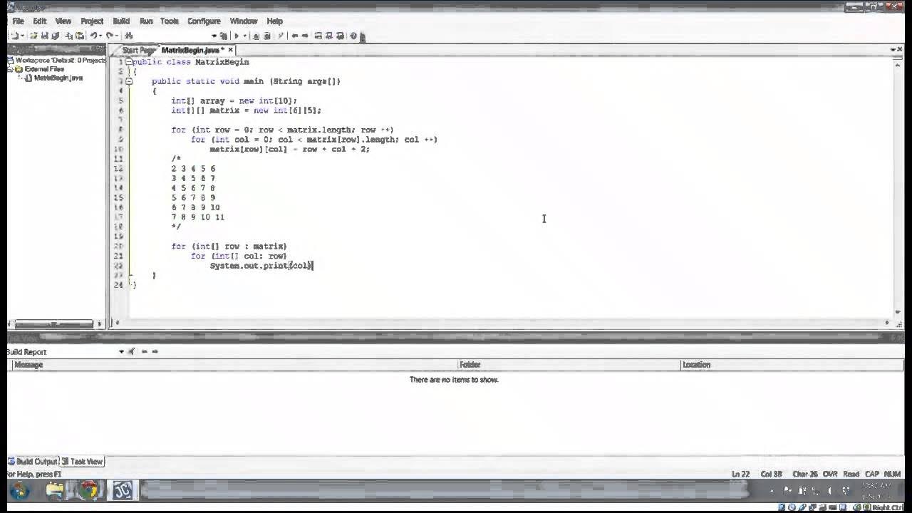 SOUND CORRECTED - SEE LINK! Computer Science AP - Matrices - Construction and Traversal - YouTube