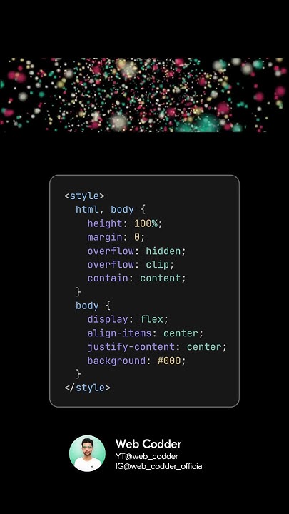 CREATE ROTATING DOTS BACKGROUND WITH HTML, CSS & JAVA SCRIPT - YouTube