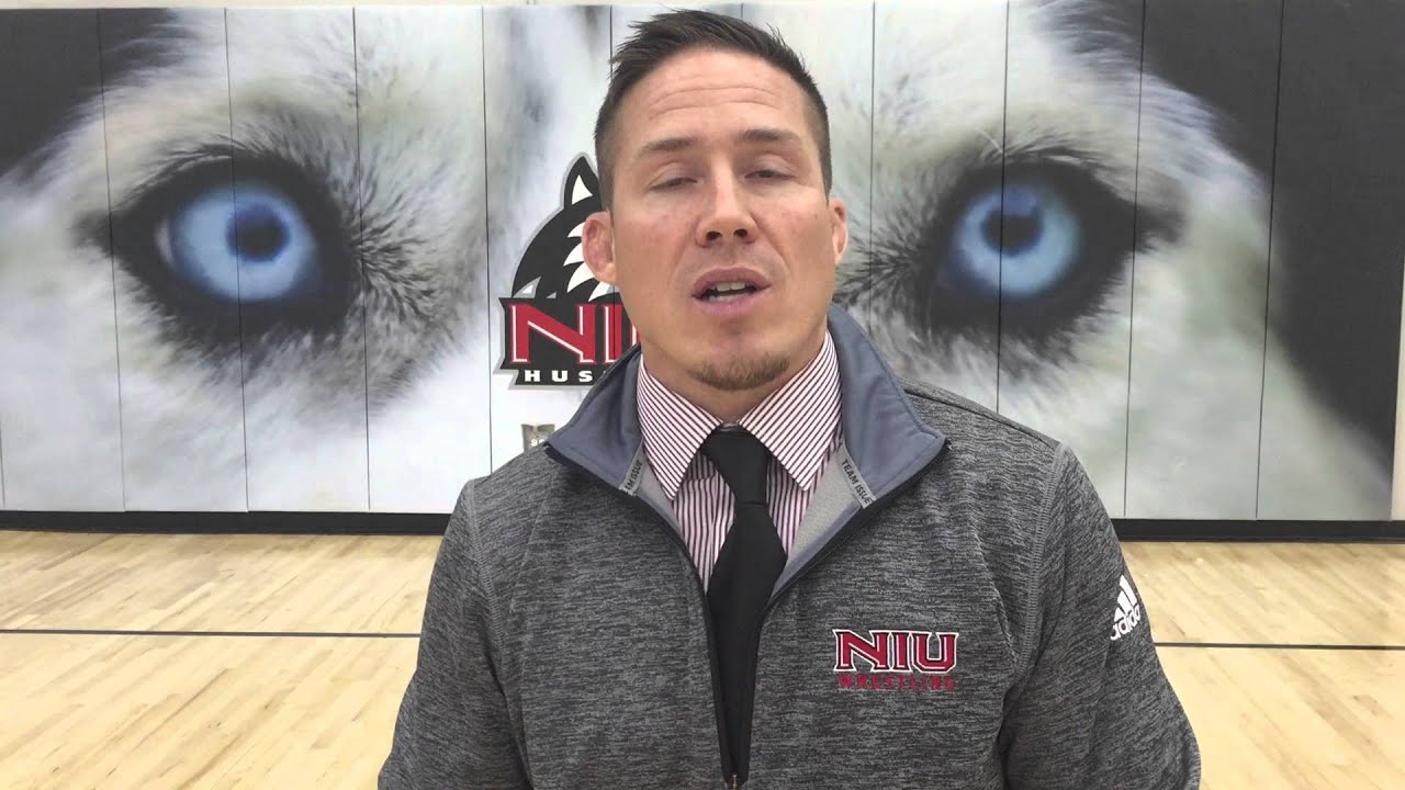 NIU Wrestling Red/Black Dual: Coach Ryan Ludwig - YouTube