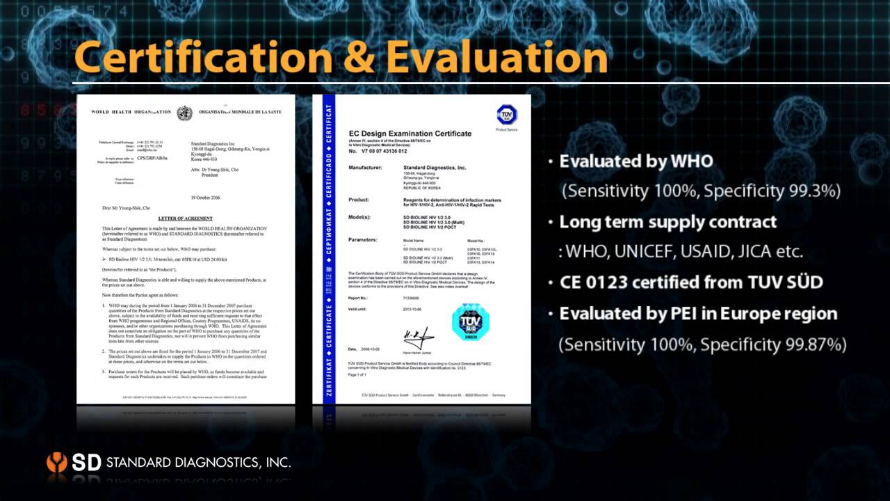 SD BIOLINE HIV 1 2 30 English - YouTube