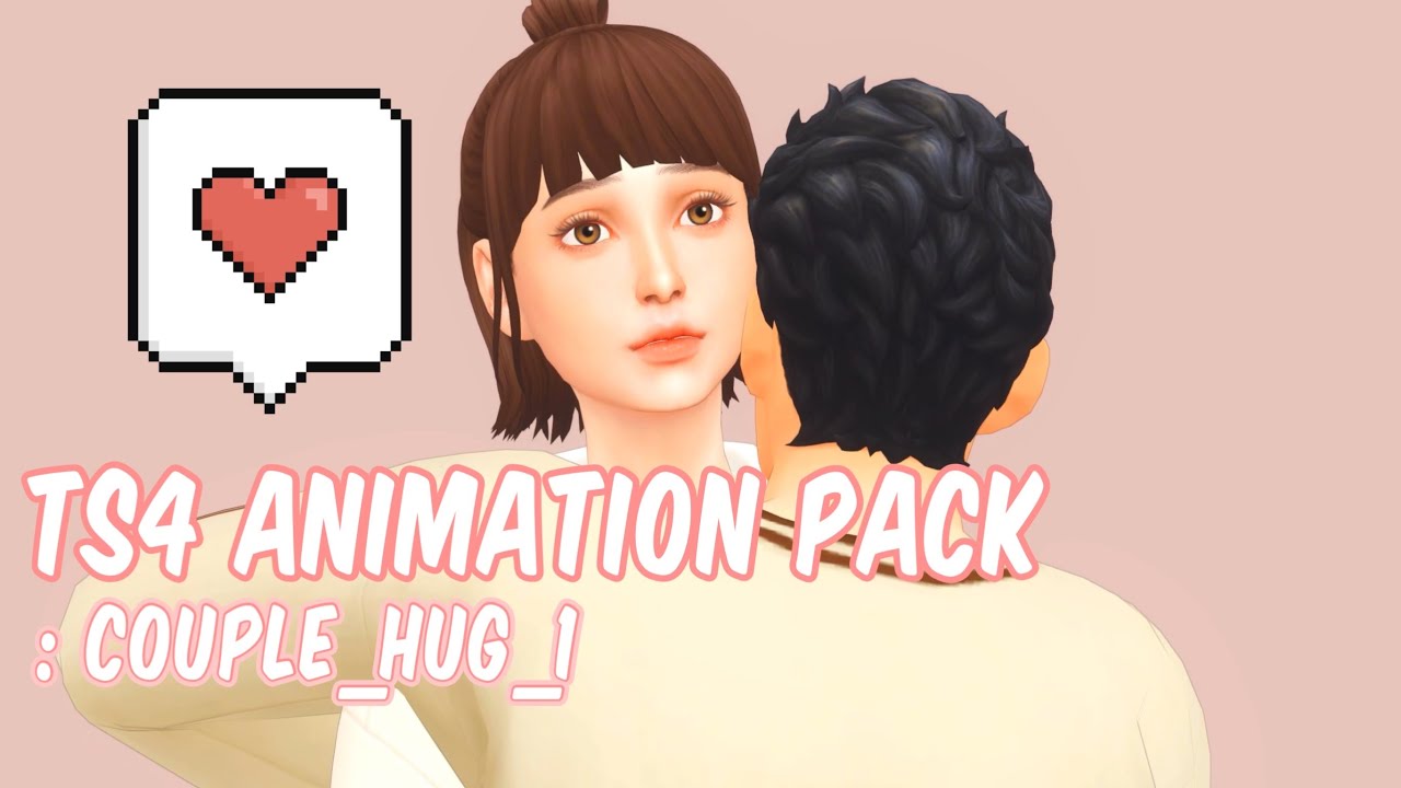 [The Sims 4] Couple Hug Animation Pack #1 (DOWNLOAD)ㅣ심즈4 커플 껴안기 애니메이션 팩 ...