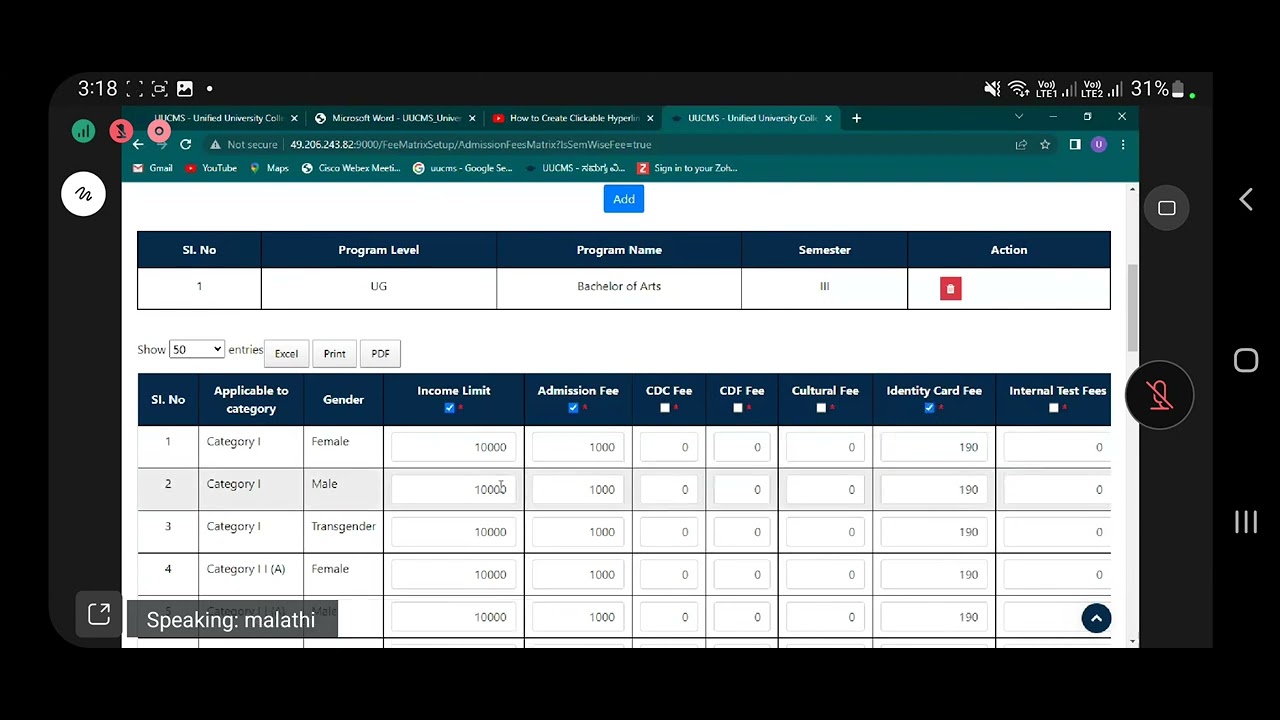 Promote 2nd Sem to 3rd Sem And Fee Setup - YouTube