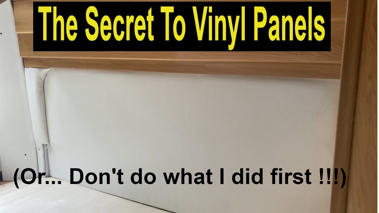 How to Add Vinyl wall ceiling panels Van build design promaster ...