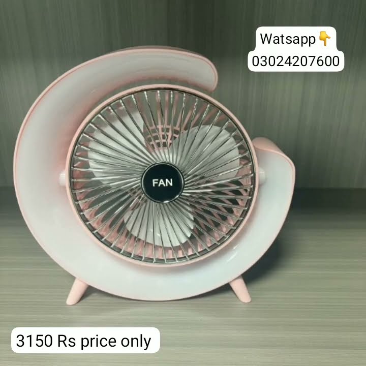 Night Light Desktop Mini Fan - YouTube