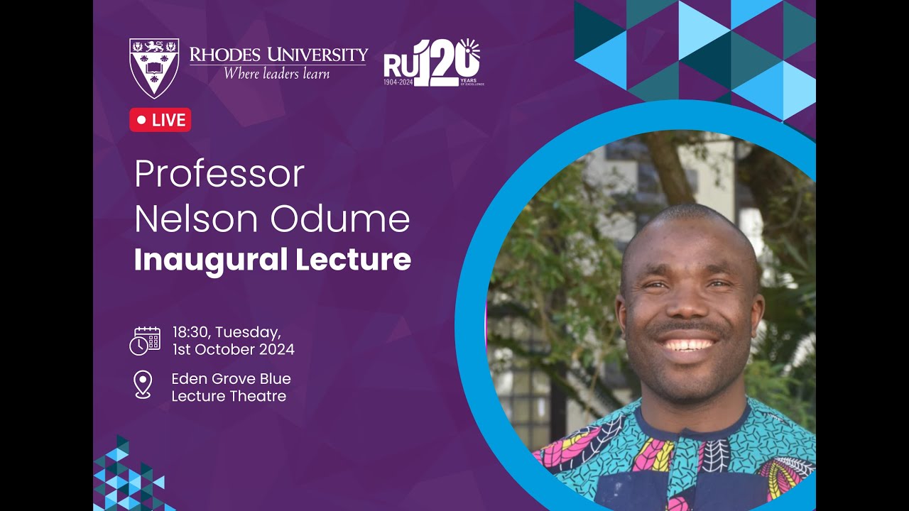 Prof Nelson Odume's Inaugural Lecture - YouTube