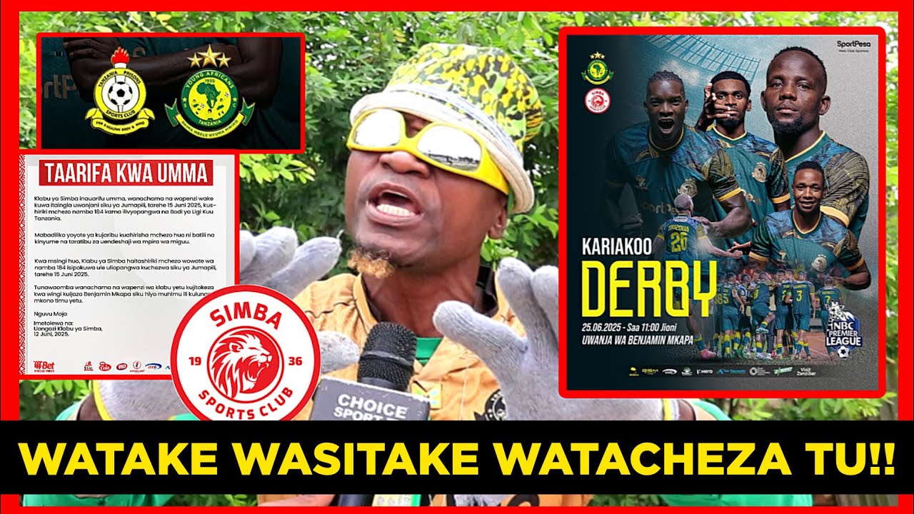 DUUH!! MZEE WA UTOPOLO AWAPA ZA USO SIMBA KUGOMEA DABI JUNE 25/ WATAKE ...