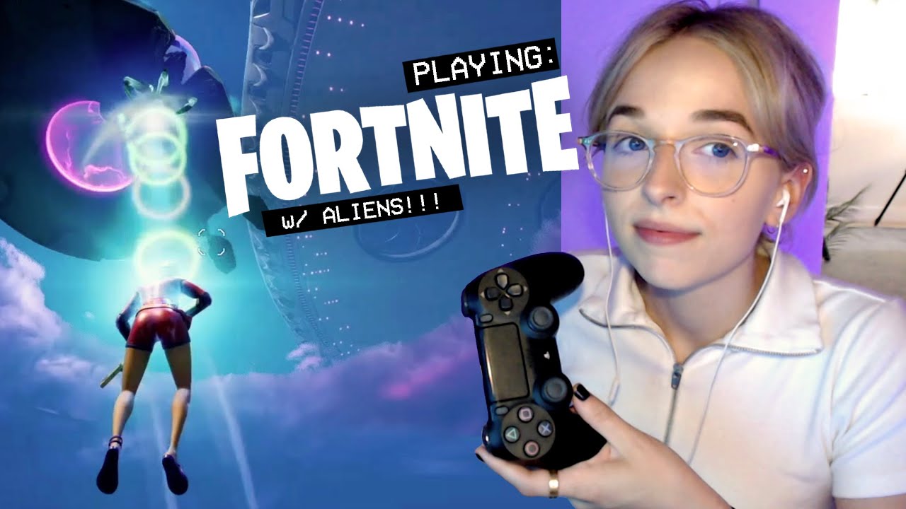 playing the NEW FORTNITE (aliens) - YouTube