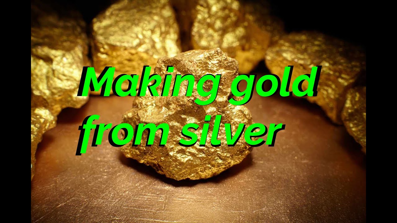how to mix gold from silver paint - YouTube