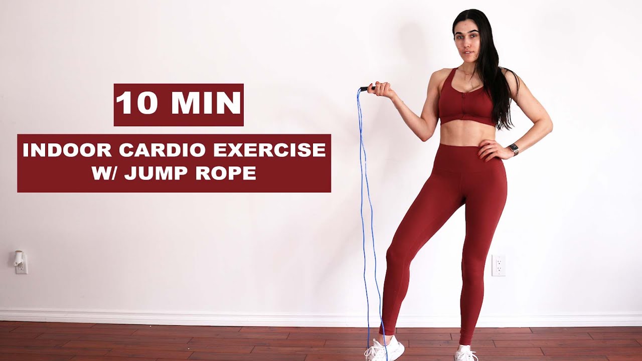 10 Minute Jump Rope Workout | Skipping Rope At Home Exercises | Indoor ...