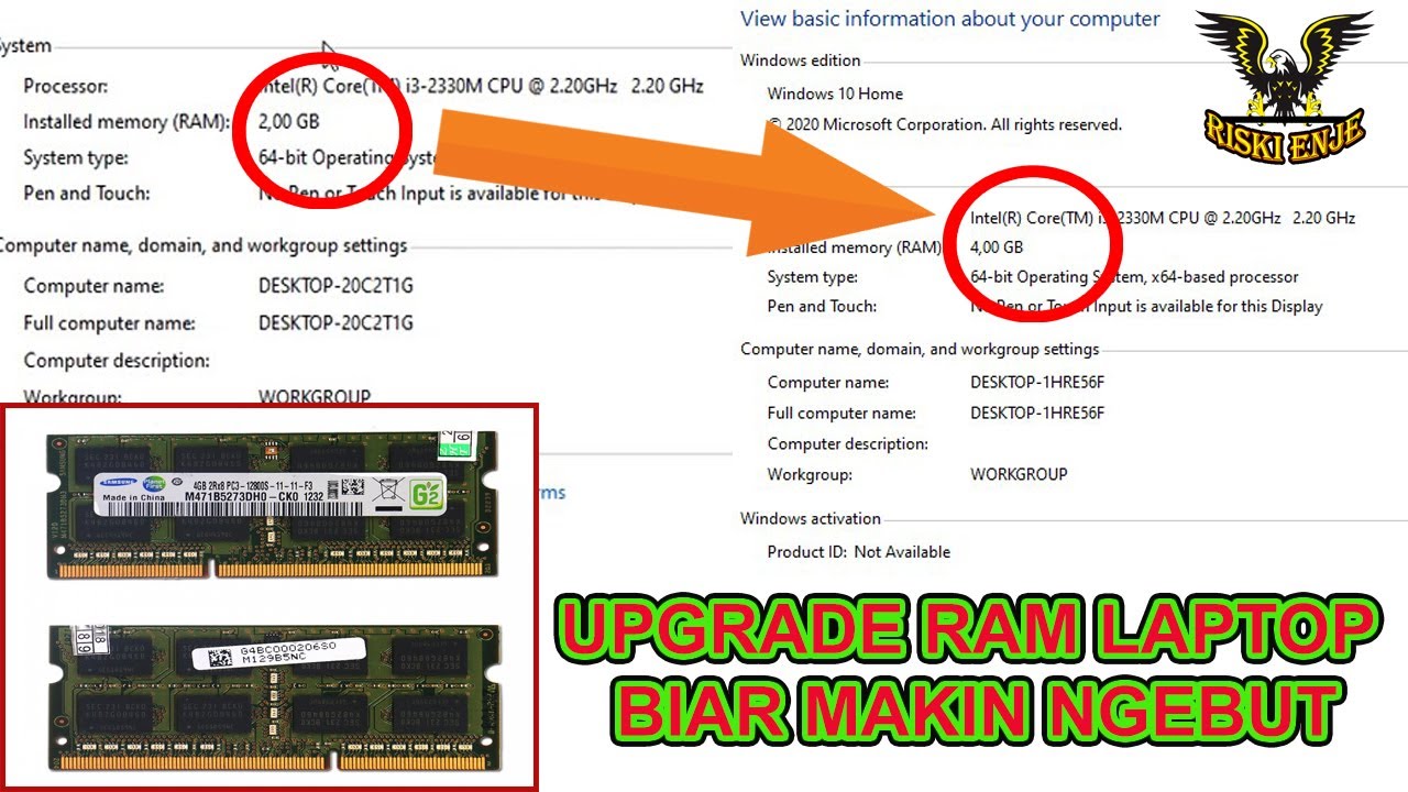 Tutorial Cara Upgrade RAM Laptop Biar Makin Kencang - YouTube
