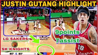 Justin Gutang Highlight | 9Points 7Assist | LG Sakers versus SK Knights | KBL 2022-2023 Season ...