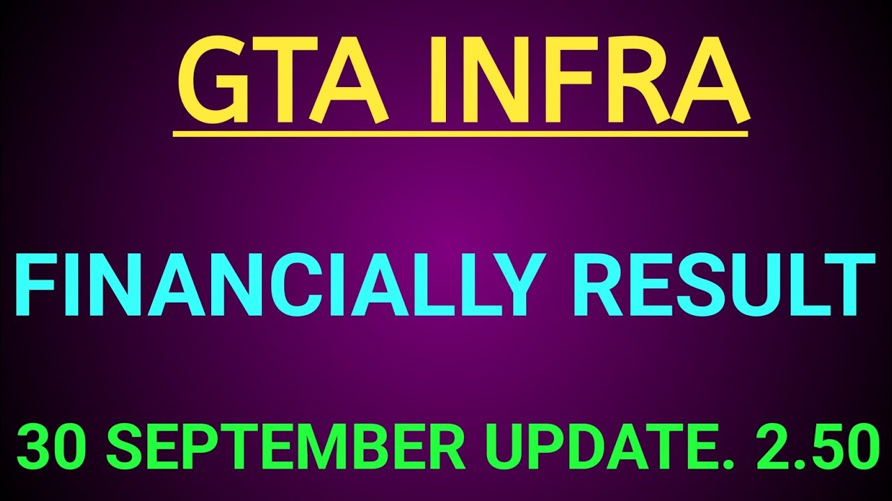 GTL infra latest news || financial result 30 September update 2.50 puls ...
