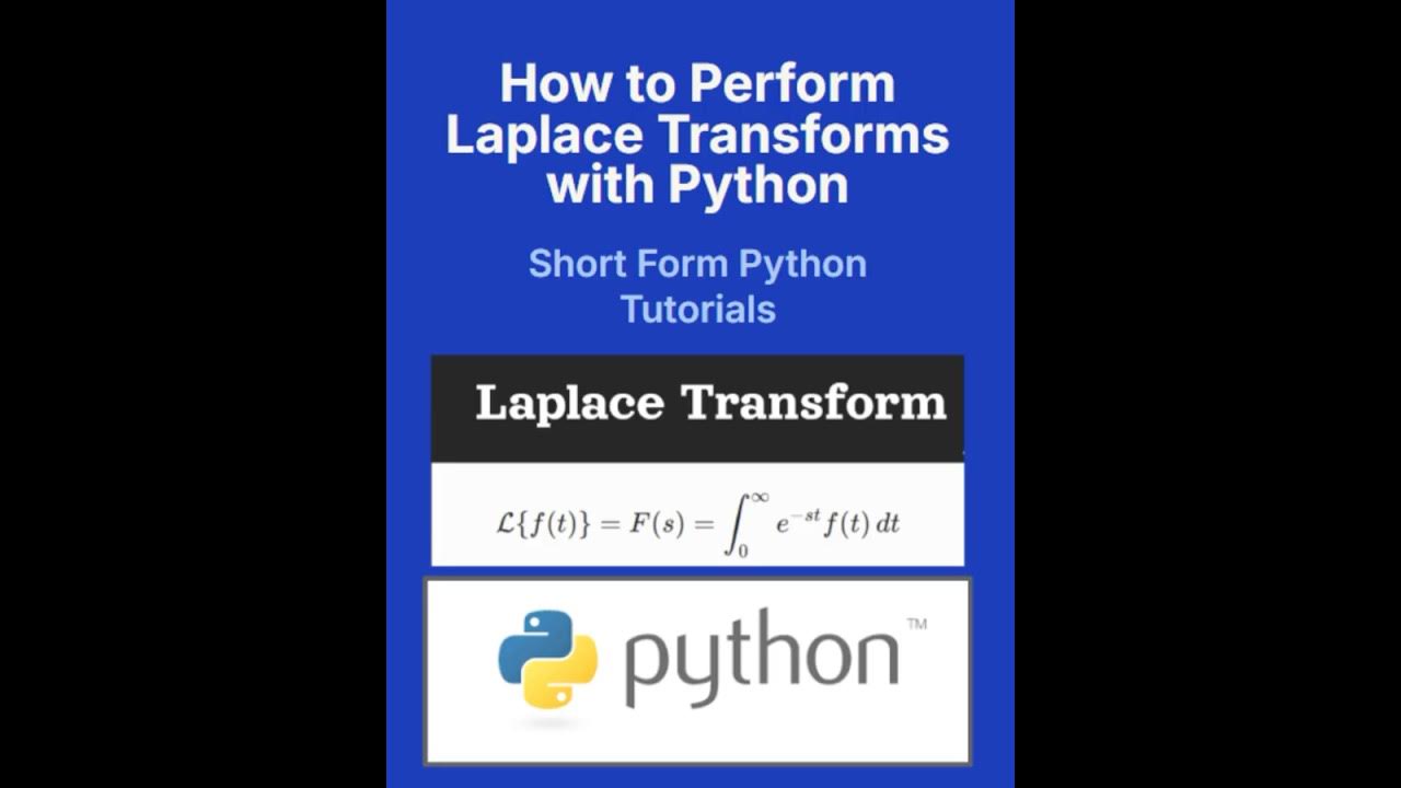 Laplace Transforms in Python with SymPy | Basic Tutorial - YouTube