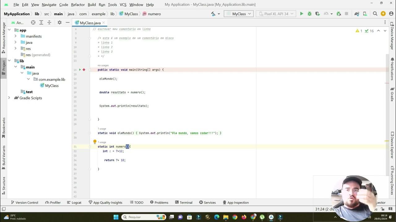 Android Apps com Java e Kotlin Aula 19 Parâmetro de Métodos - YouTube