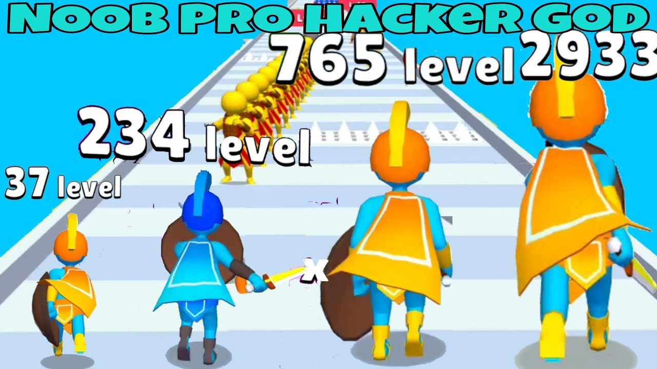 Hit & Run_ Stickman Hero Wars in NOOB VS PRO VS HACKER VS GOD @playgame24dia - YouTube