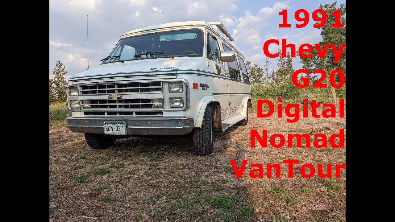 Solo Digital Nomads Cheaply Built 1991 Chevy G20 Camper Van - YouTube