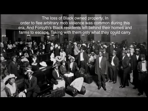 The loss of Black owned property, Inorder to flee arbitrary mob ...