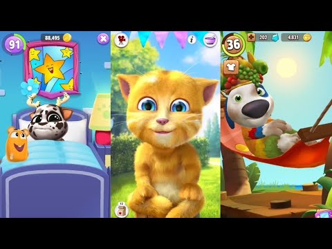My Talking Tom 2 Vs My Talking Ginger 2 Vs My Talking Hank 2