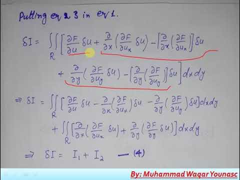 Lec8 || Euler Lagrange Equation for two independent and one dependent ...