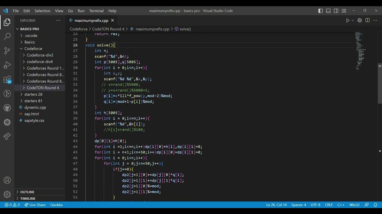G. The Maximum Prefix || CodeTON Round 4 (Div. 1 + Div. 2, Rated, Prizes!) || Codeforce Solution ...