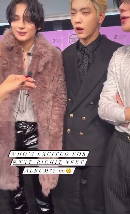 txt talking about their new album at amas - YouTube