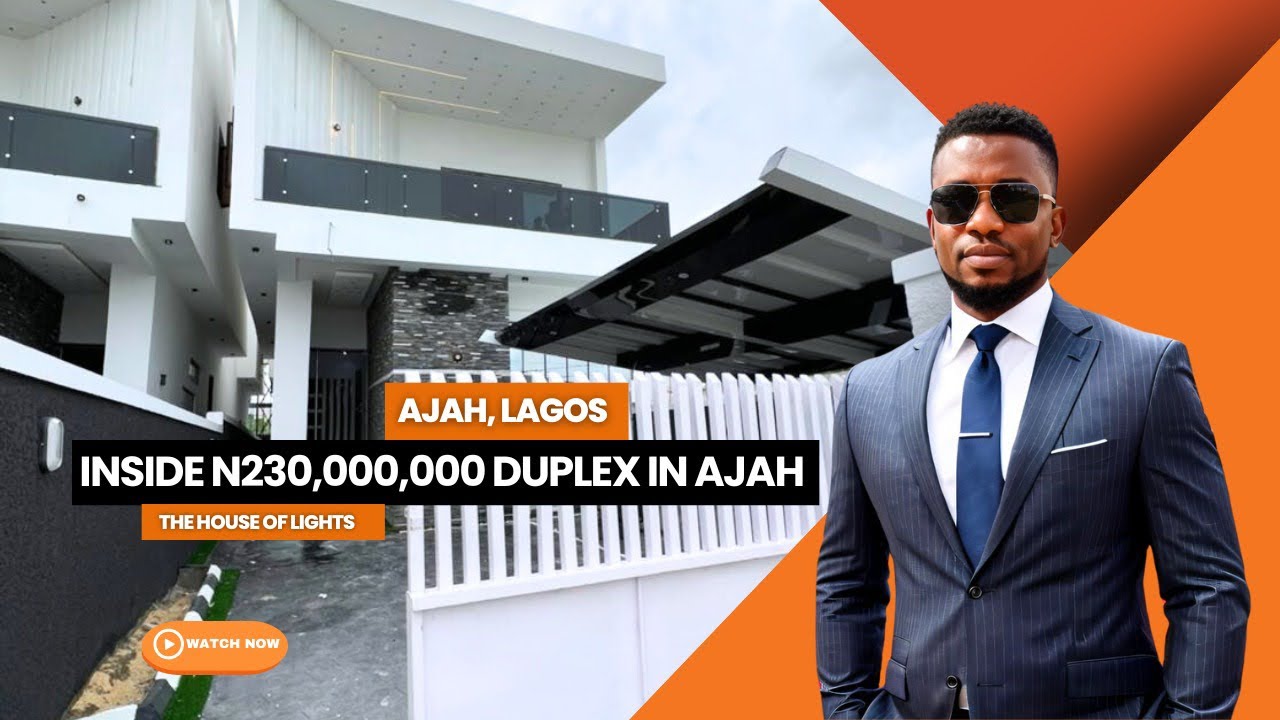 Ajah Lagos : Inside N230,000,000 5 Bedroom Duplex In Ajah Lagos - YouTube