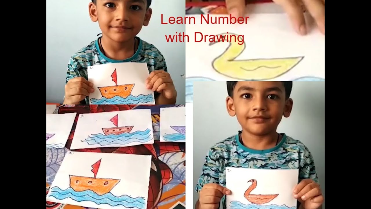 KIDS LEARN NUMBERS AND DRAWING || LEARN and FUN || Number 1 and 2 ...