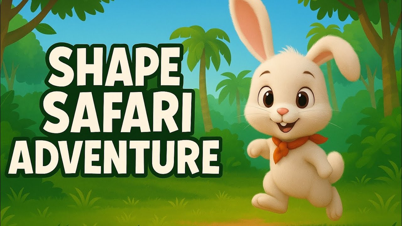 Shape Safari Adventure with Nibbles the Bunny | Learn Shapes for Kids ...