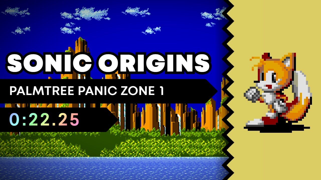 Sonic Origins - Palmtree Panic 1 (Tails) in 22.25 [World Record] - YouTube