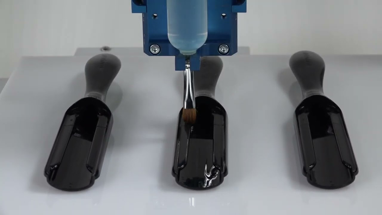 Brushing Assembly Lubricant with the F4303N ADVANCE 3-Axis Robot ...